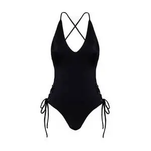 CHERINA BEACHWEAR LLC Ibiza One-piece Swimsuit With Side Ties - Black