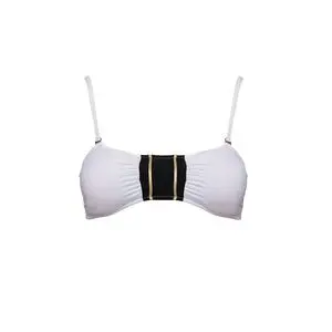 CHERINA BEACHWEAR LLC Marine Bandeau Style Bikini Top - White