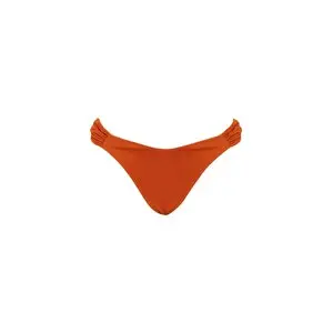 CHERINA BEACHWEAR LLC Isla Bikini Bottom In Amber Glow - Orange