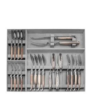 LAGUIOLE Horn Stainless Steel 22-piece Cutlery Set
