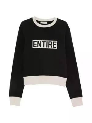 ENTIRE STUDIOS Logo-print Panelled Sweatshirt