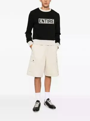 ENTIRE STUDIOS Logo-print Panelled Sweatshirt