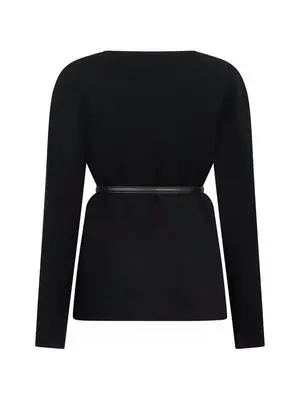 Max Mara Belted Open-front Cardigan