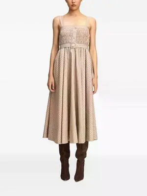 Cinq À Sept Zoie Striped Midi Dress