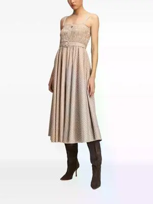 Cinq À Sept Zoie Striped Midi Dress