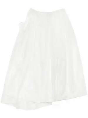 AMOMENTO Asymmetric Skirt - White