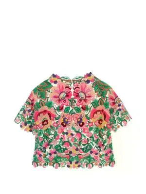 Valentino Garavani 2010s Floral-pattern Blouse - White