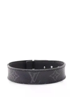 LOUIS VUITTON Monogram Eclipse Bracelet - Black