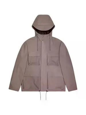 Rains Hooded Jacket - Brown