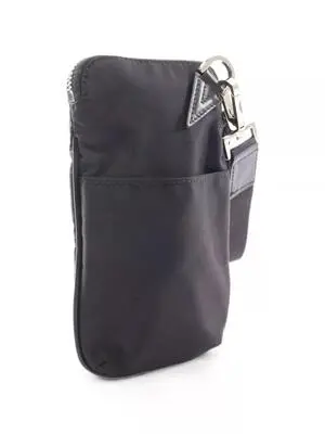 Versace 2010s Mini Medusa Plaque Shoulder Bag - Black