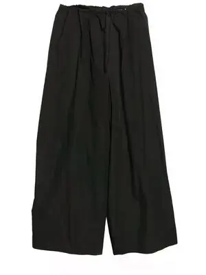 AMOMENTO Wide-leg Trousers - Black