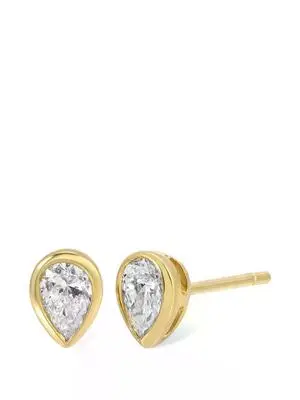 ANITA KO 18k Yellow Pear-bezel Diamond Stud Earrings