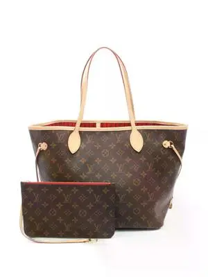 LOUIS VUITTON 2020s Mm Neverfull Monogram Tote Bag - Brown