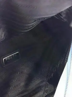 Prada Saffiano Leather Shoulder Bag - Blue