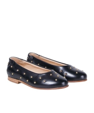 Chloé Embellished Leather Ballet Flats - Black