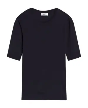 Closed Fitted Half-sleeve T-shirt - Black