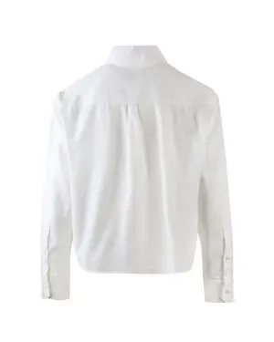 Max Mara Long Sleeve Shirt With Embroidered Logo