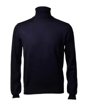 GRAN SASSO Fileria Long Sleeve Roll-neck Jumper - Black