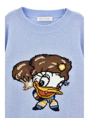 Monnalisa Iconic Character Intarsia Sweater