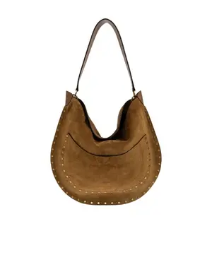 Isabel Marant Étoile Studded Shoulder Bag - Brown