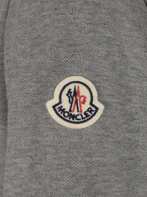 Moncler Logo-embroidered Piquet Polo Shirt