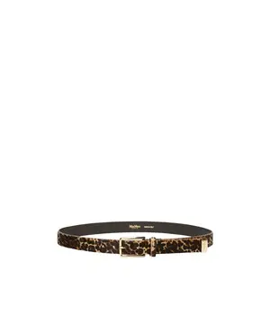 Max Mara Leopard Print Belt - Camel