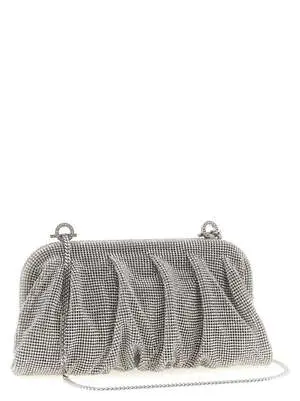 Benedetta Bruzziches Venus La Grande Crystal Mesh Clutch