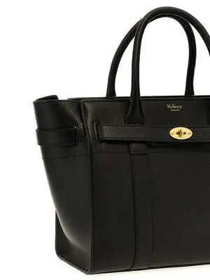 Mulberry Small Zipped Bayswater Tote Bag - Black