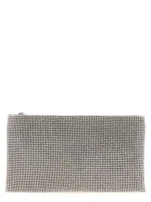 Benedetta Bruzziches Your Best Friend La Petite' Embellished Crystal Mesh Clutch - Silver