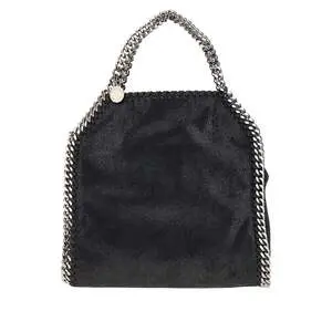 Stella McCartney Mini Falabella Bag With Chain Edges - Black