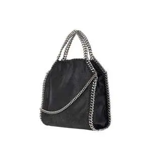 Stella McCartney Mini Falabella Bag With Chain Edges - Black