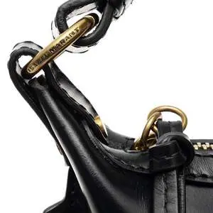 Isabel Marant Étoile Leather Oskan Moon Bag - Black