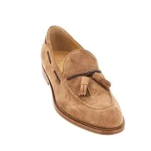 Brunello Cucinelli Suede Leather Tassel Loafers - Brown