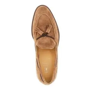 Brunello Cucinelli Suede Leather Tassel Loafers - Brown