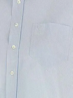 AMI Paris De Coeur Striped Cropped Shirt