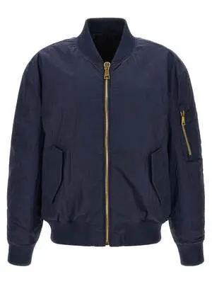 Balmain Logo Embroidery Bomber Jacket