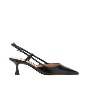 GIANVITO ROSSI Slingback Pumps With Ribbon Buckle - Black