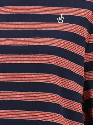 JIL SANDER Striped Long Sleeve Crewneck T-shirt