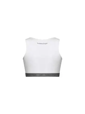 Balenciaga White Techwear Bra Tank Top