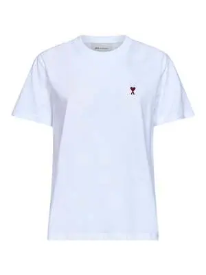 AMI Paris Cotton Jersey De Cœur T-shirt - Multicolor