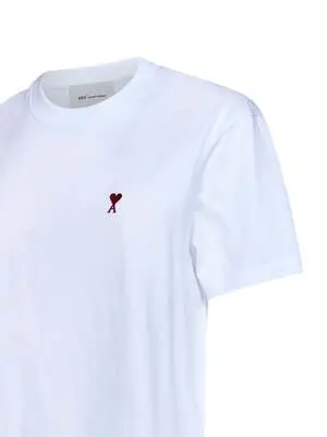 AMI Paris Cotton Jersey De Cœur T-shirt - Multicolor