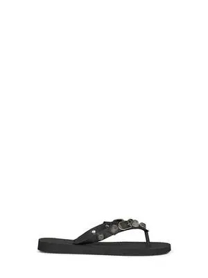 Balenciaga Recycled Rubber Cagole Thong Sandals - Multicolor