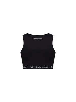 Balenciaga Black Techwear Bra Tank Top