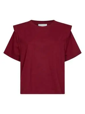 Isabel Marant Étoile ISABEL MARANT ETOILE Cotton Jersey T-Shirt With Shoulder Detail Multicolor