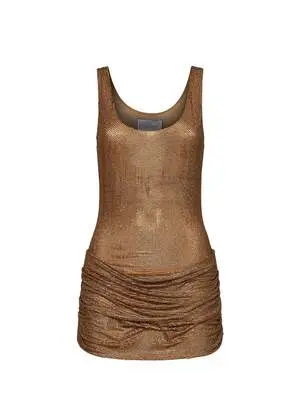 Giuseppe Di Morabito Embellished Draped Mini Dress - Multicolor