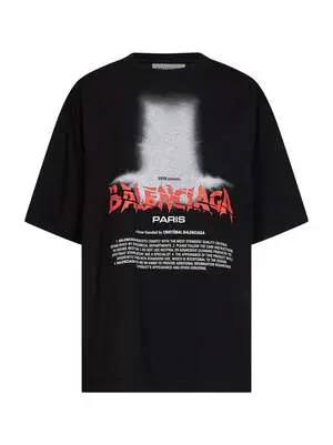 Balenciaga Black The Door Oversize T-shirt - Multicolor