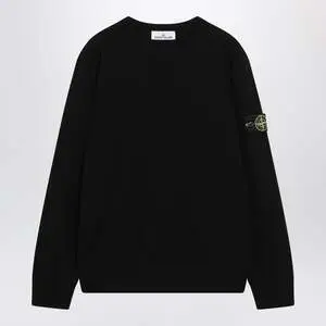 Stone Island Wool Crew-neck Sweater - Black