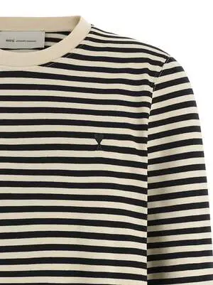 AMI Paris De Coeur" Marinière Long Sleeve T-shirt
