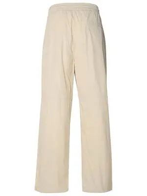 Burberry Beige Cotton Blend Trousers