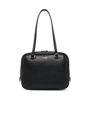JIL SANDER Medium 'vision' Leather Bag - Black